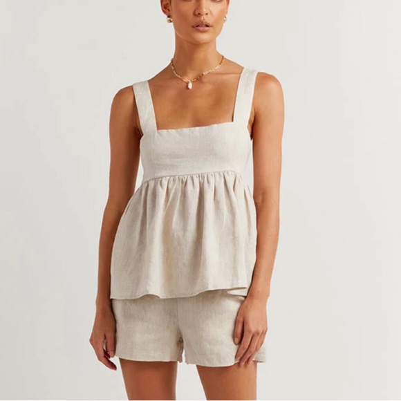 DISSH | Tops | Dissh Natural Brisa Babydoll Top | Poshmark